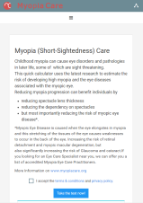 myopia care ☆ test the risk of myopia of your kids for free