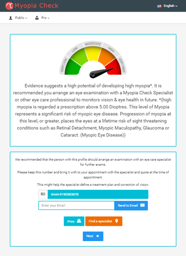 myopia care ☆ test the risk of myopia of your kids for free